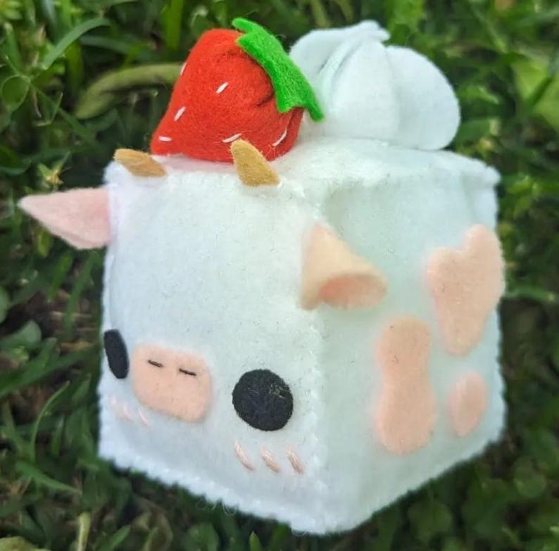 Cube Cow Plushies - Etsy