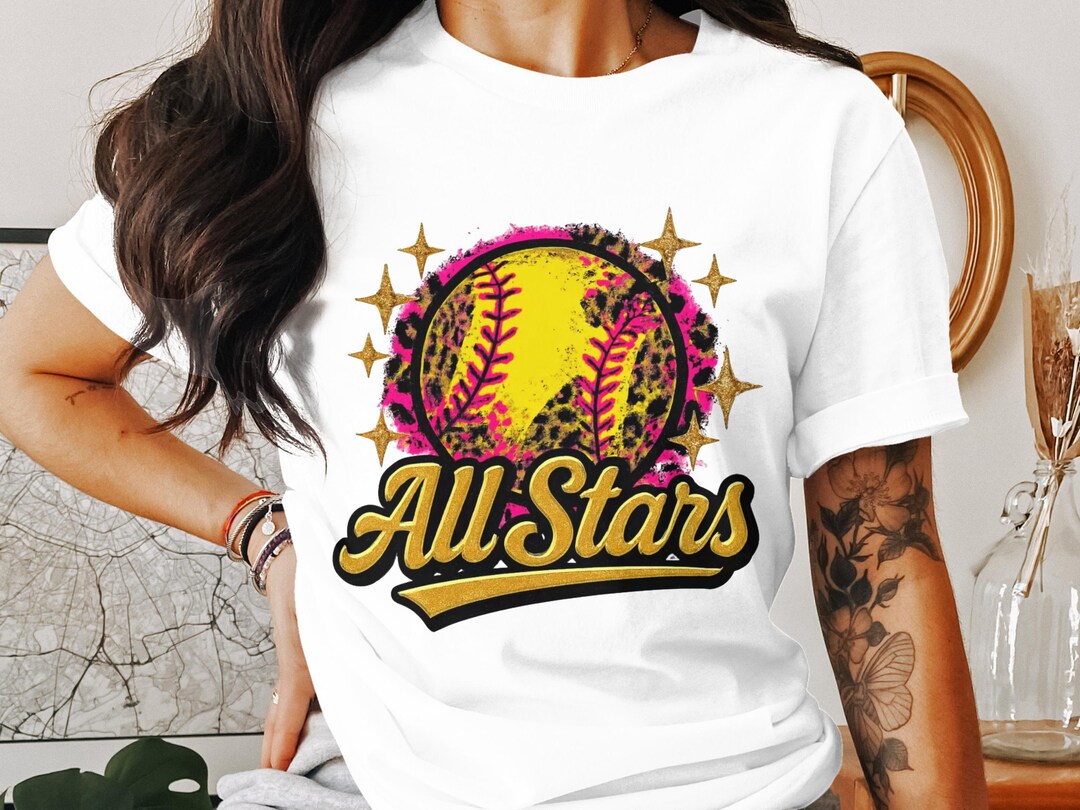 All Stars Softball PNG Design: Team Sublimation (digital Download) - Etsy
