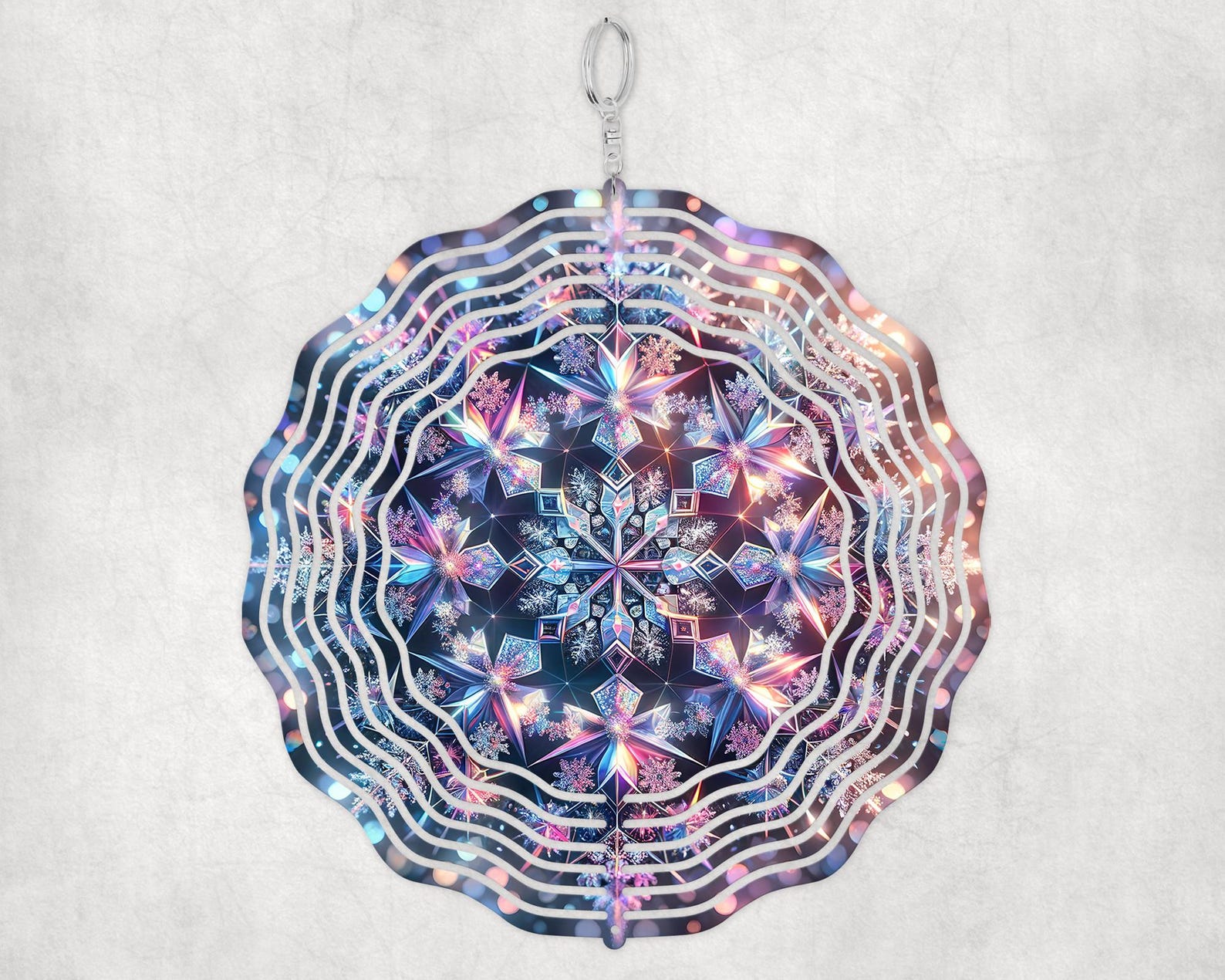 Snowflake Digital PNG, Christmas Wind Spinner PNG, Festive Holiday ...