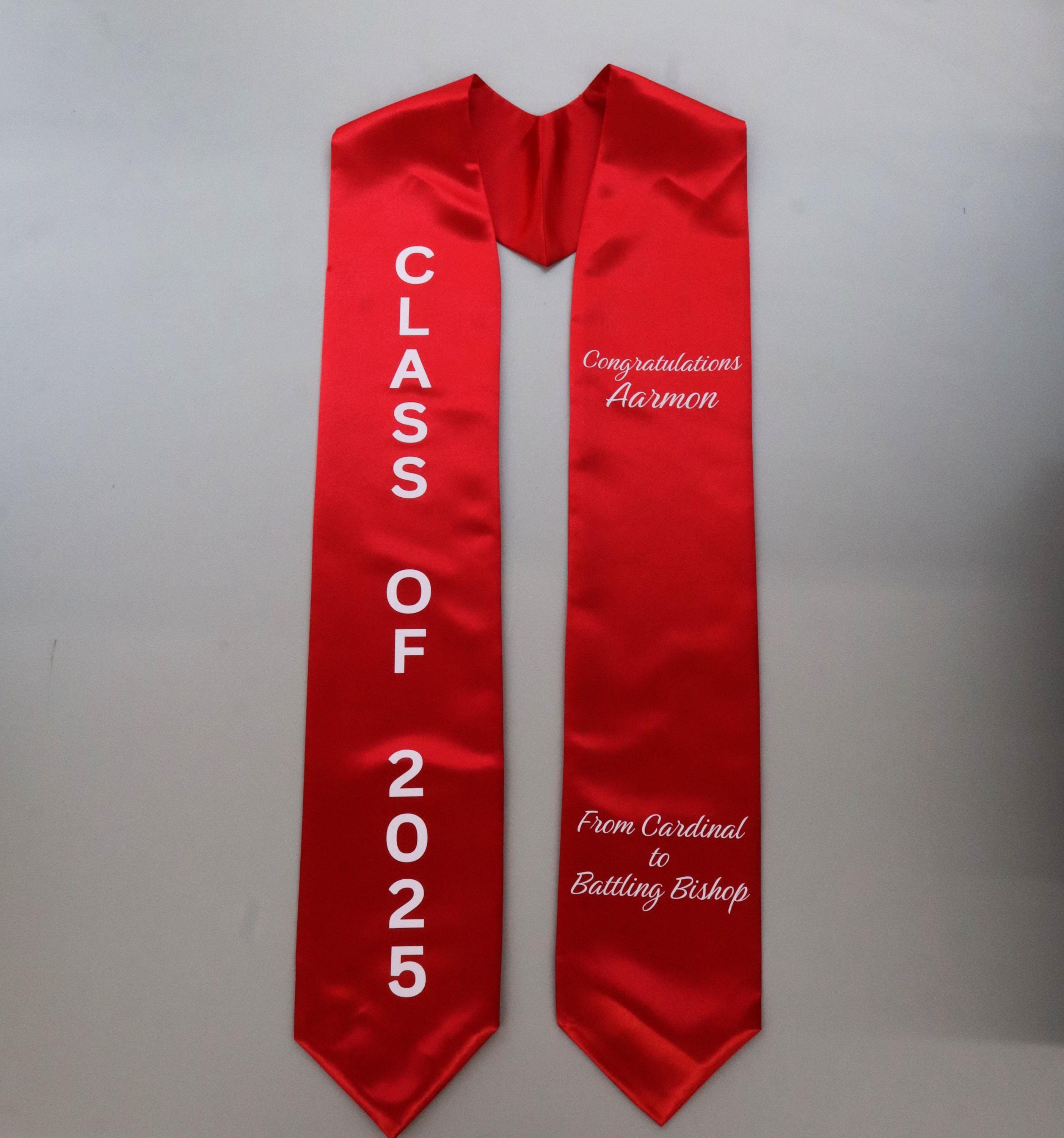 Custom Graduation Stole – Personalized Grad Sash With Name, School, or ...