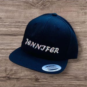 Custom Embroidered Hat With Your Text, Personalized Black Baseball Cap ...