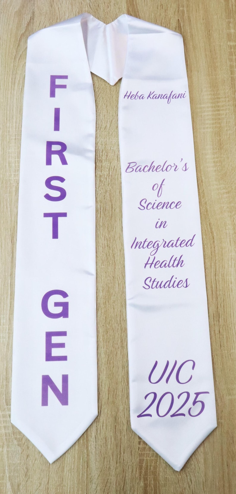 Custom Graduation Stole – Personalized Grad Sash With Name, School, or Year – High School ...