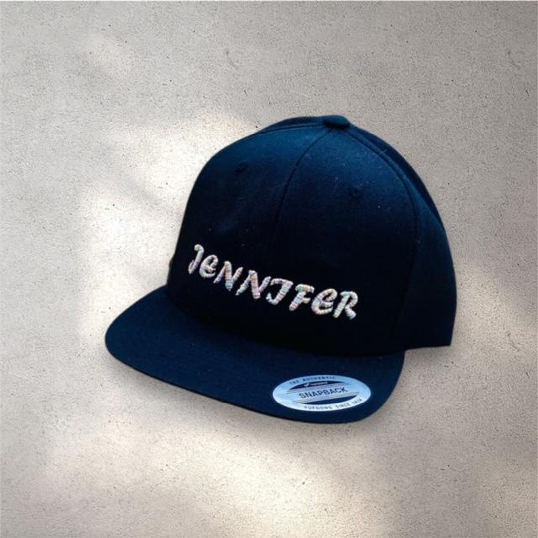 Custom Embroidered Hat With Your Text, Personalized Black Baseball Cap ...