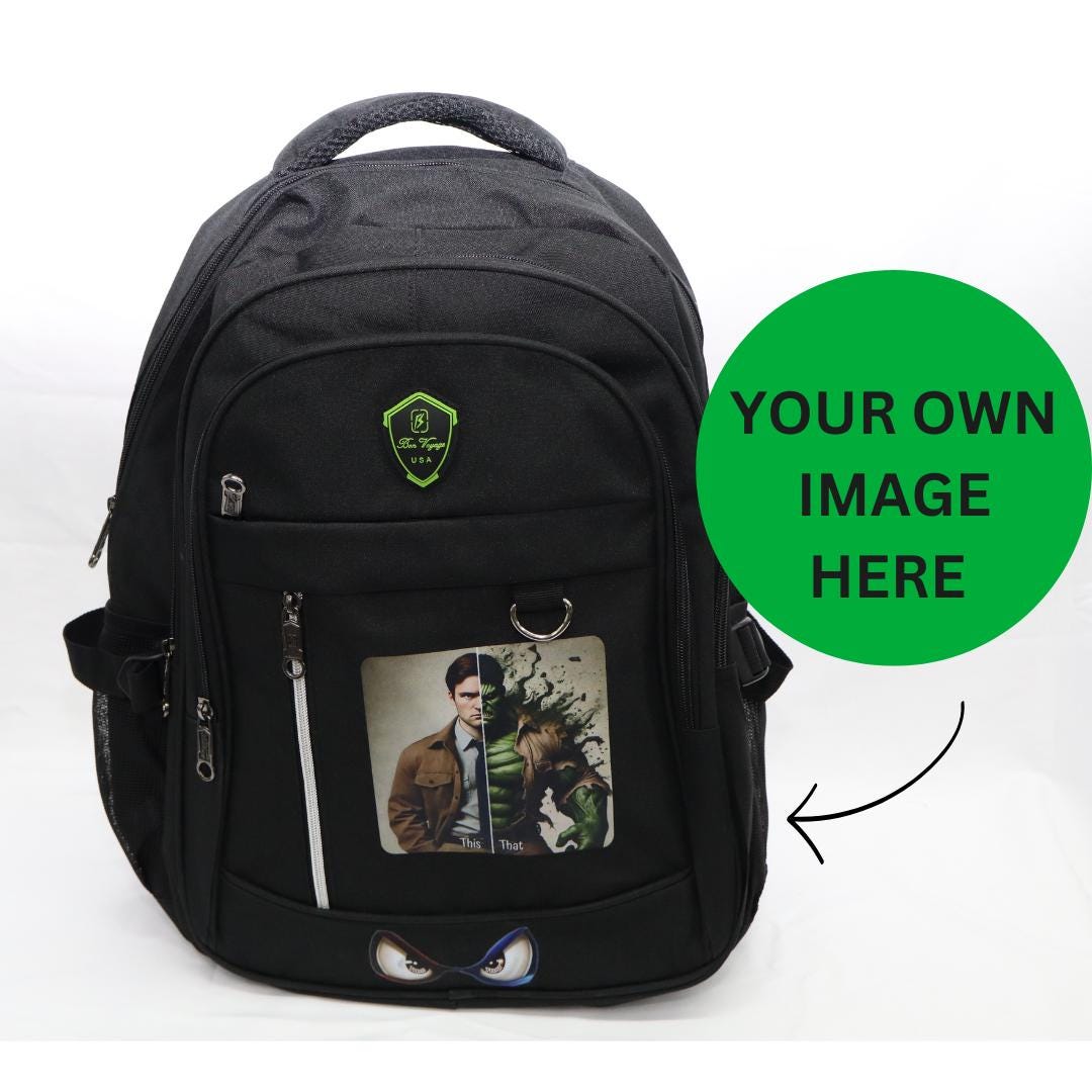 Custom Backpack, Backpack With Your Image, Hulk Backpack - Etsy
