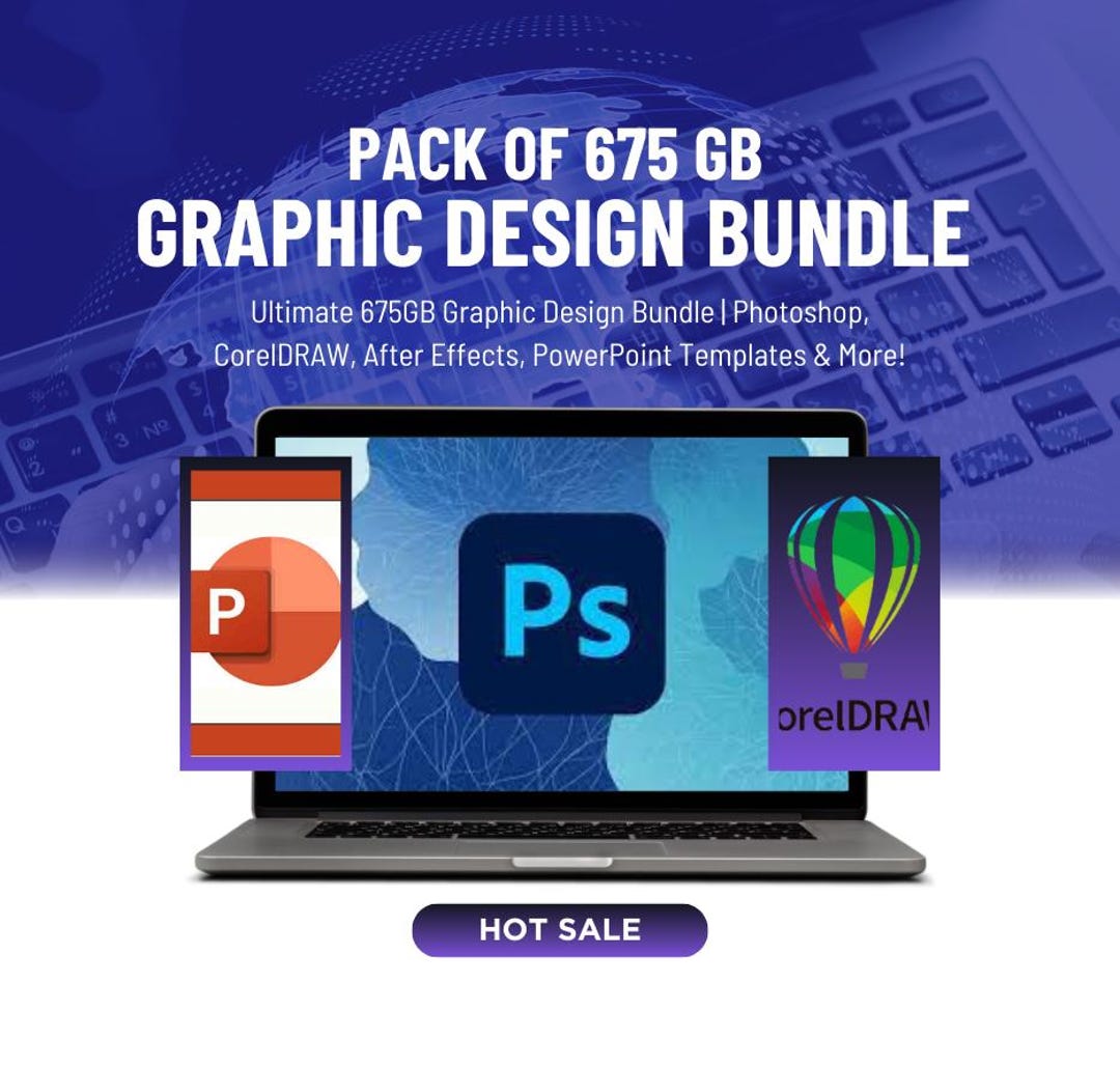Ultimate 675GB Graphic Design Bundle | Photoshop, Coreldraw, After ...