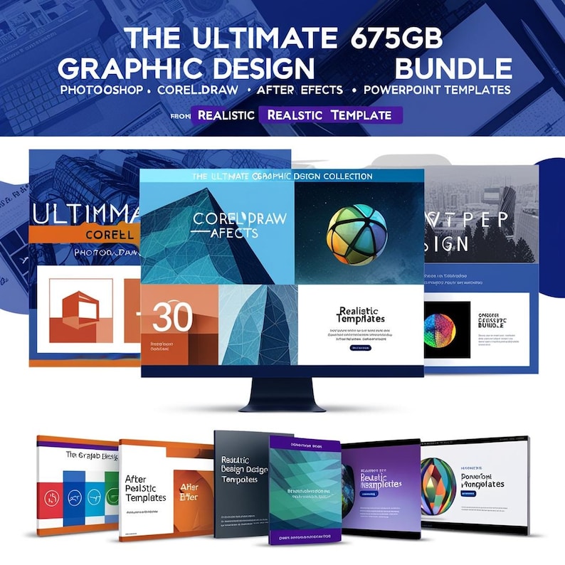 Ultimate 675GB Graphic Design Bundle | Photoshop, Coreldraw, After ...