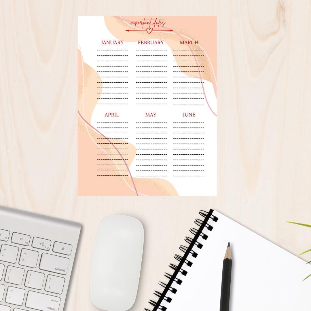 Pdf monthly printable organizer - Etsy España