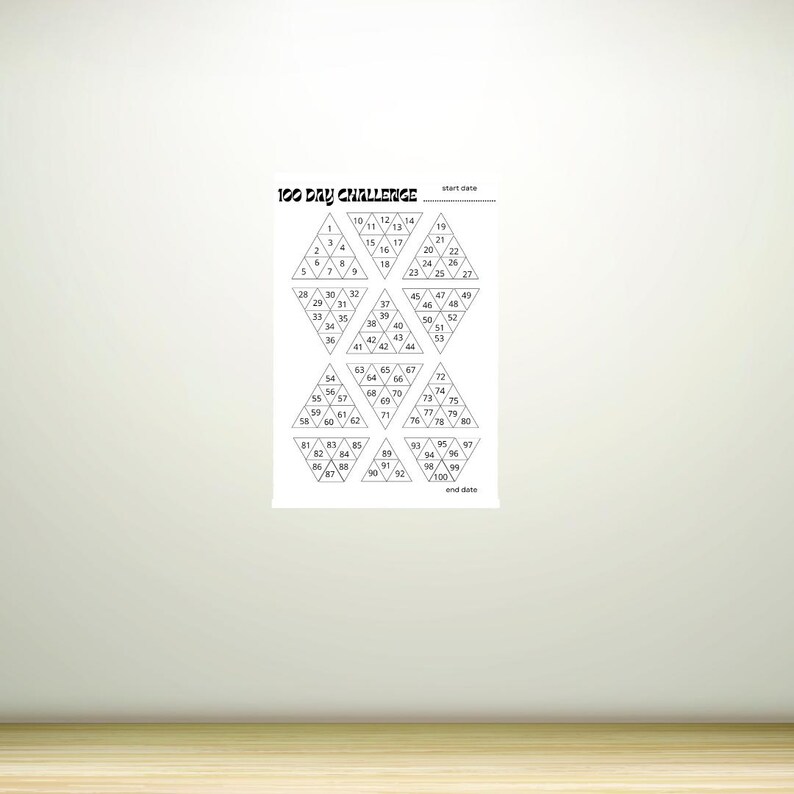 100 Day Challenge: Printable Habit Tracker and Goal Planner Template ...