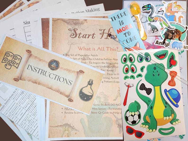 Dino Discovery Potion Kit | DIY Prehistoric Adventure Craft for Kids - Etsy