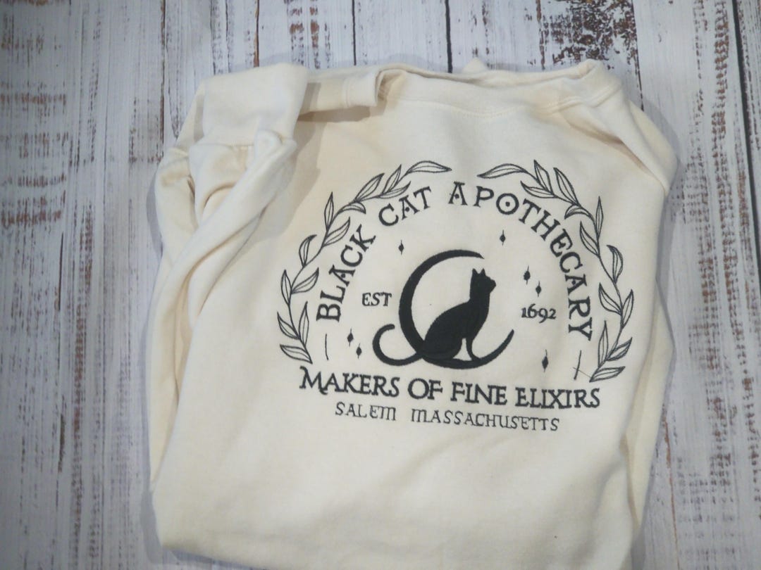 Black Cat Sweater - Etsy