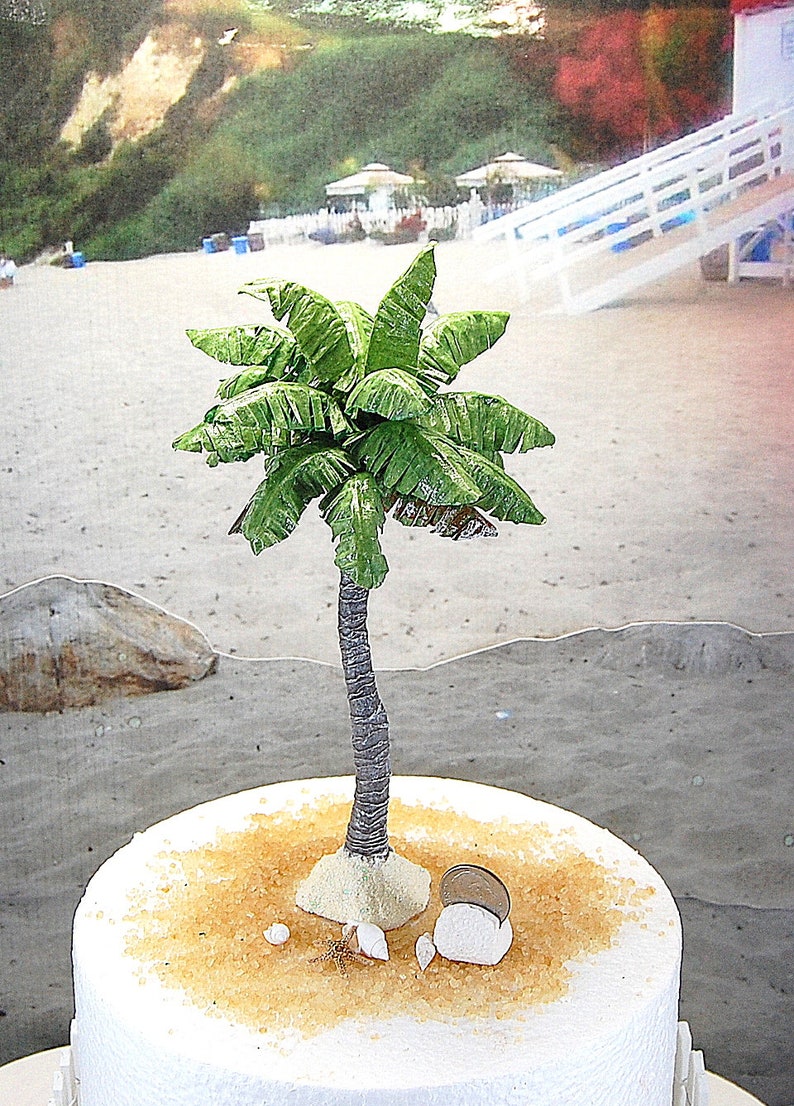 Palm Tree Miniature 6 to 7 Inches Tall Artisan Handmade | Etsy