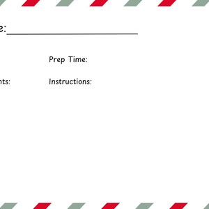 Printable Christmas Recipe Card Templates | Festive Holiday Baking and ...