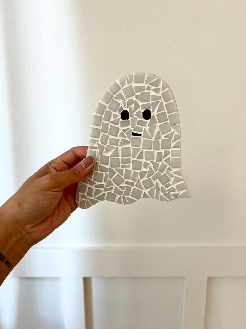 Pre-made Mosaic Ghost Decoration - Etsy