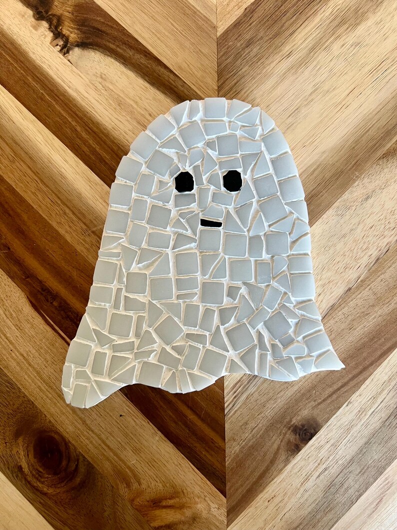 Pre-made Mosaic Ghost Decoration - Etsy