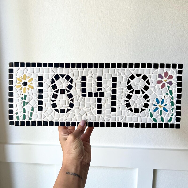 Mosaic House Numbers - Etsy