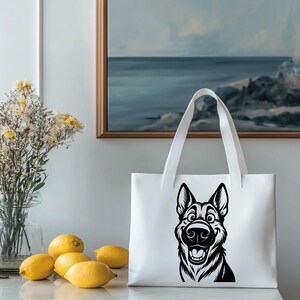 Happy Dog SVG | Laughing Dog SVG | Funny Shepherd SVG | German Shepherd ...