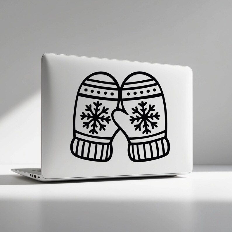 Winter Mittens SVG | Christmas Gloves SVG | Snowflake Mitten Clipart ...