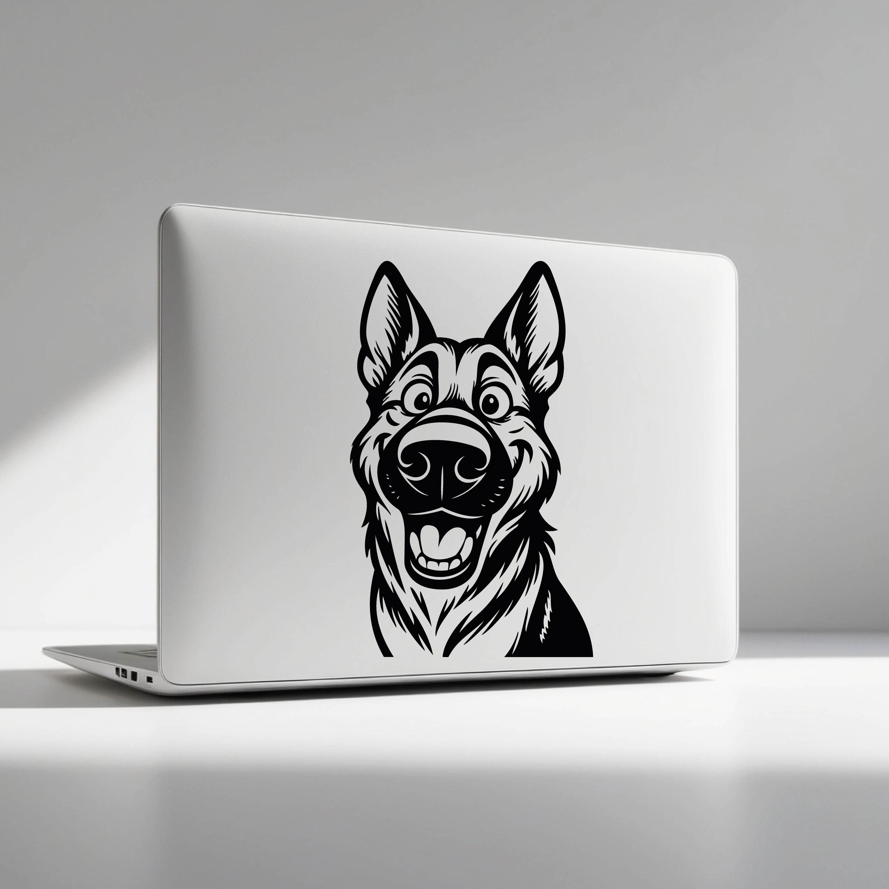 Happy Dog SVG | Laughing Dog SVG | Funny Shepherd SVG | German Shepherd ...