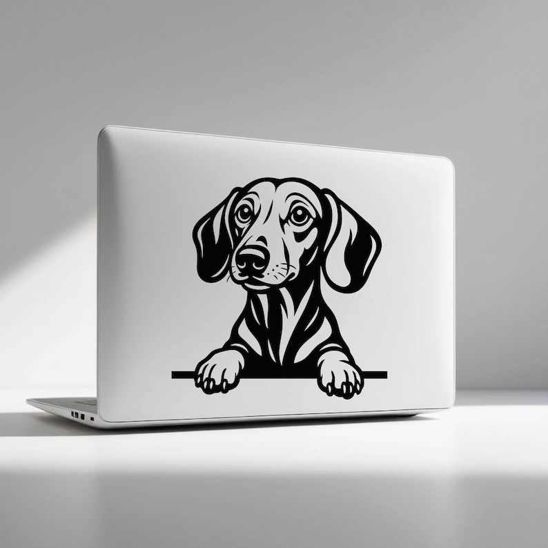 Peeking Dachshund SVG | Cute Dachshund Dog SVG | Sausage Dog Clipart ...