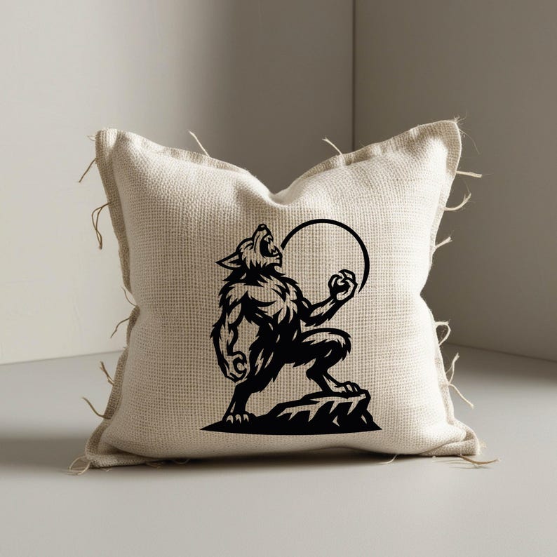 Werewolf SVG | Howling Werewolf SVG | Halloween Monster Clipart ...