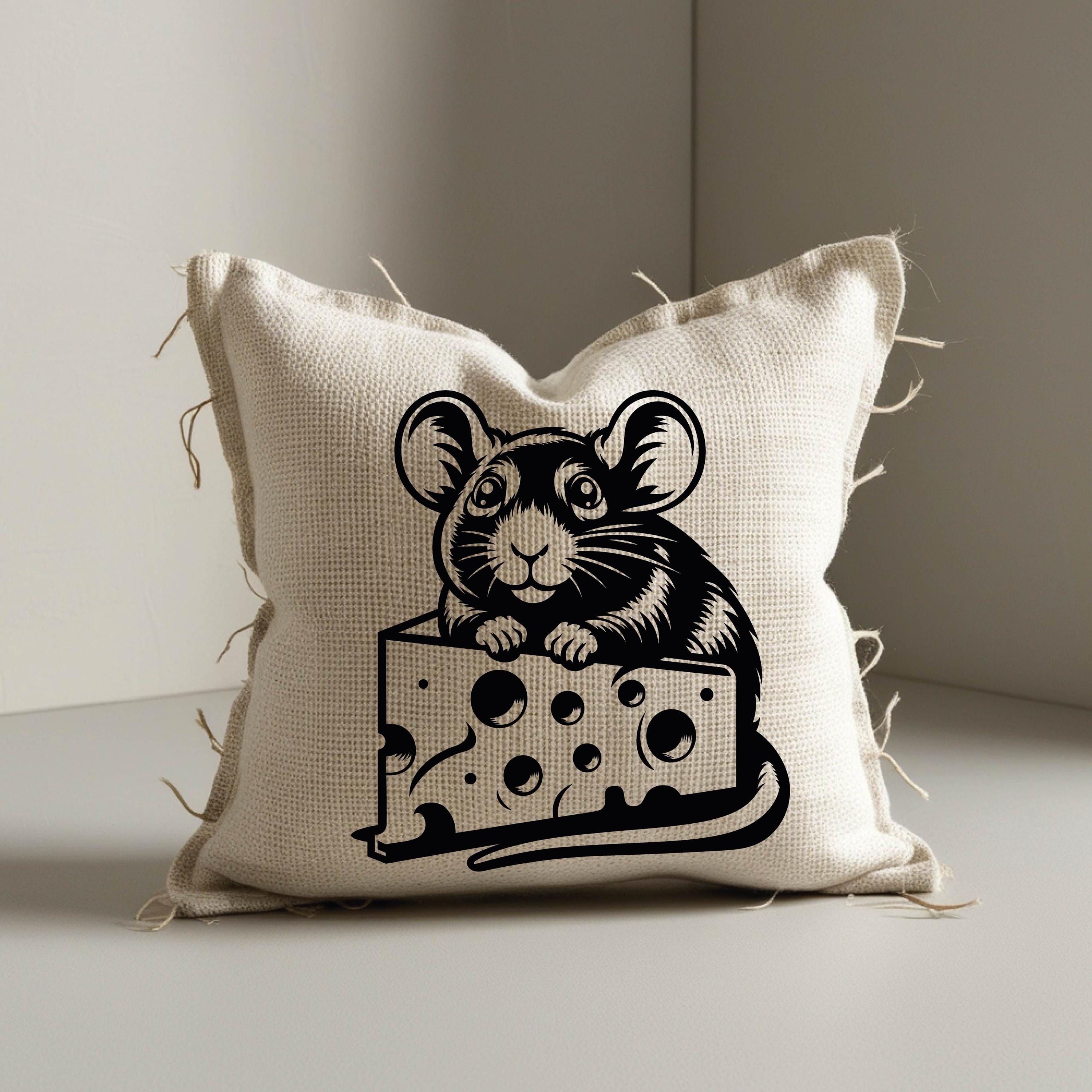 Mouse With Cheese SVG | Cute Mouse SVG | Funny Baby Mouse Clipart ...