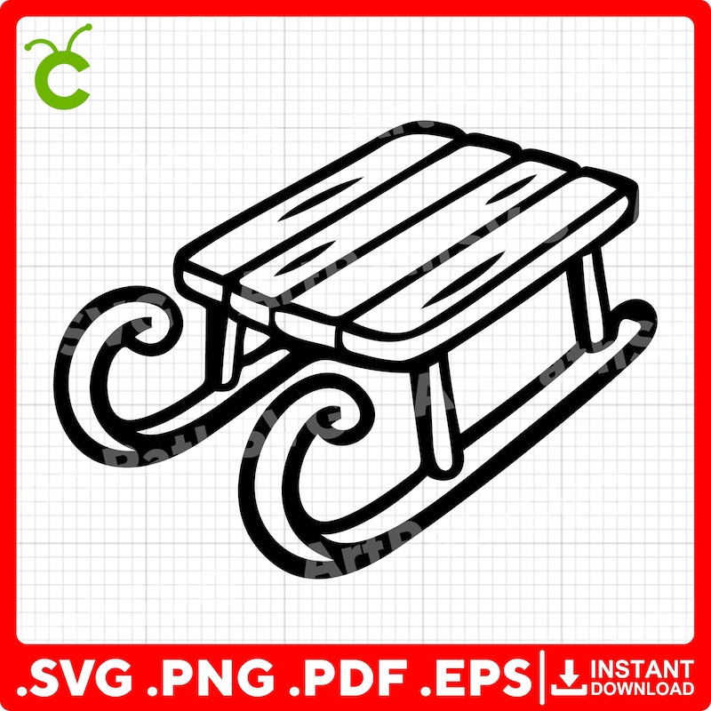 Wooden Sled - Etsy