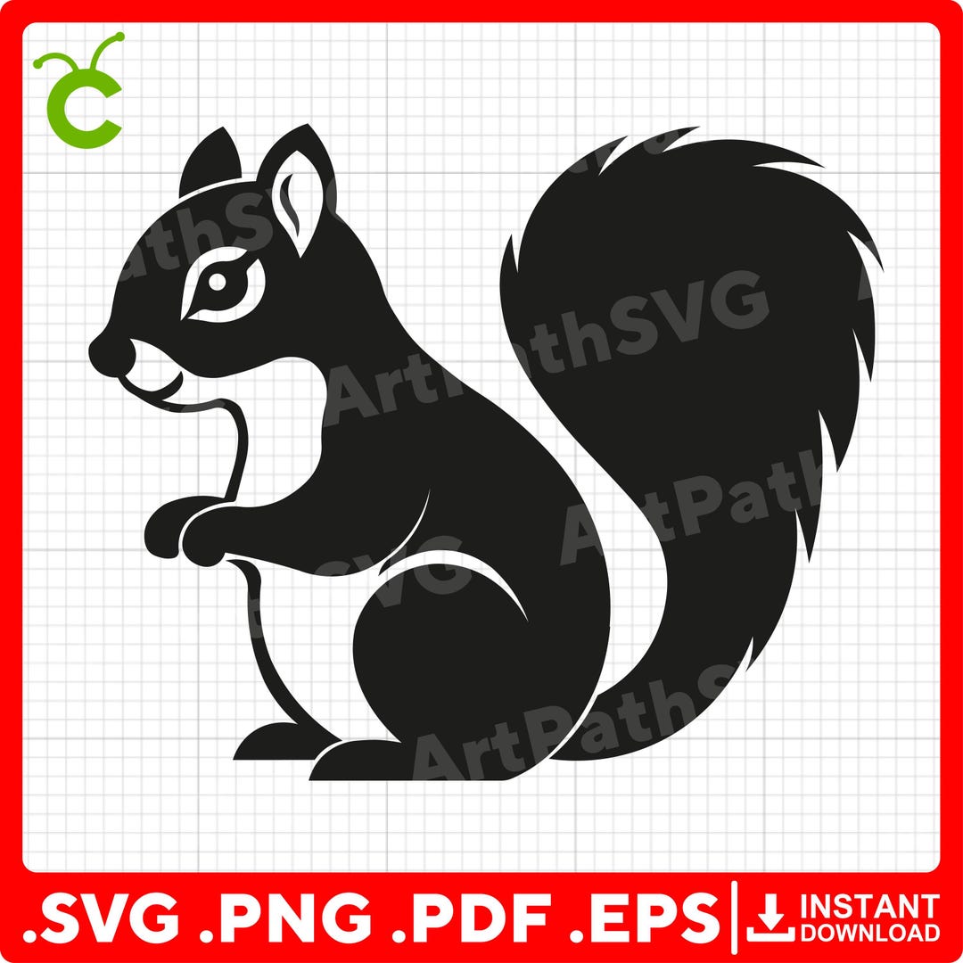 Cute Squirrel SVG for Cricut – Svg, Pdf, Png, Eps Files – Perfect for ...