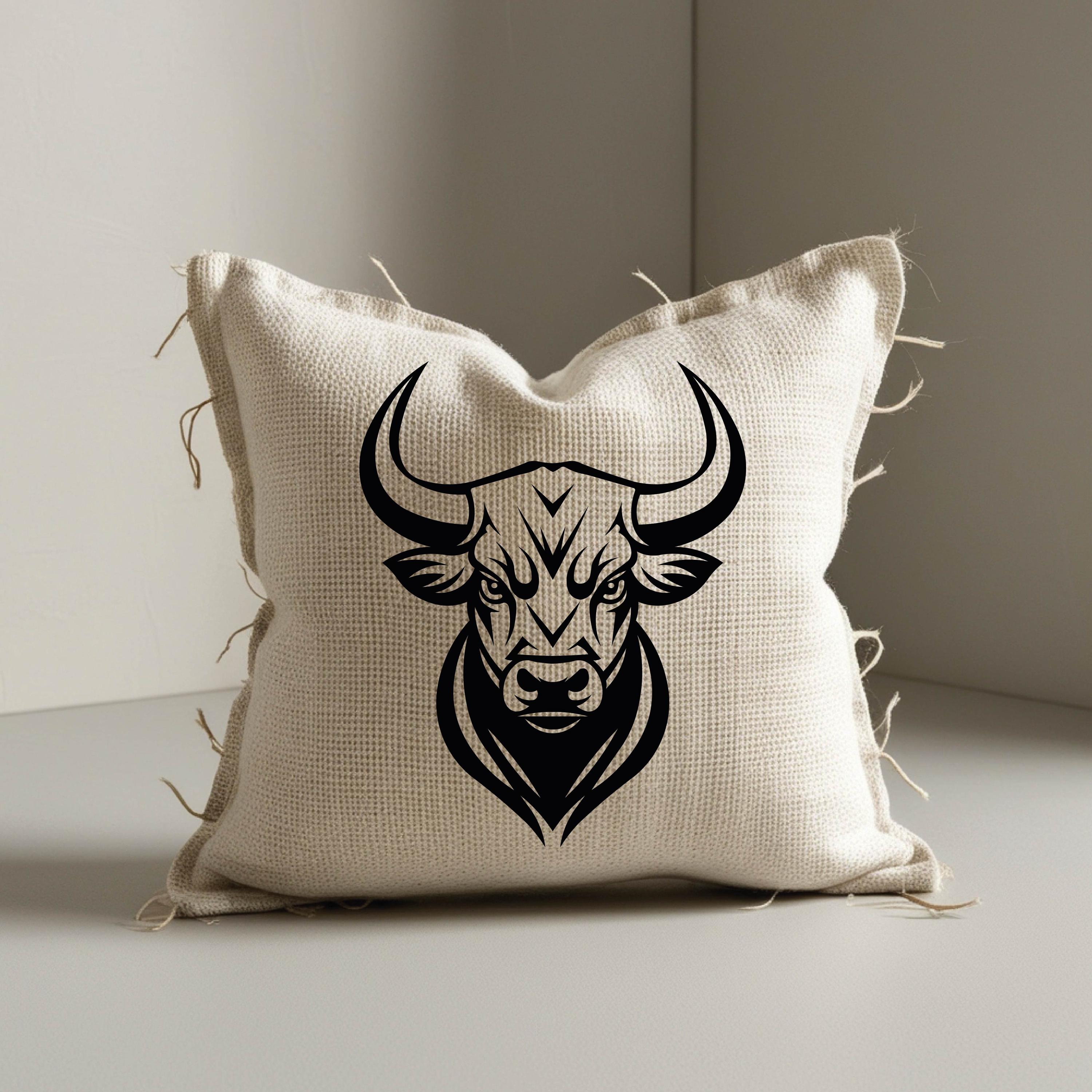 Bull Head Logo SVG for Cricut – Svg, Pdf, Png, Eps Files – Perfect for ...