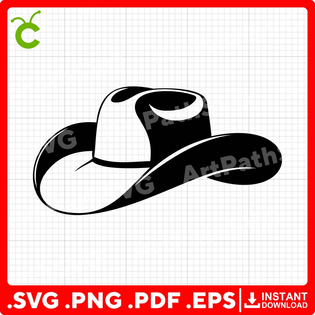 Cowboy Hat SVG | Western Hat SVG | Rodeo Clipart | Country Style SVG ...