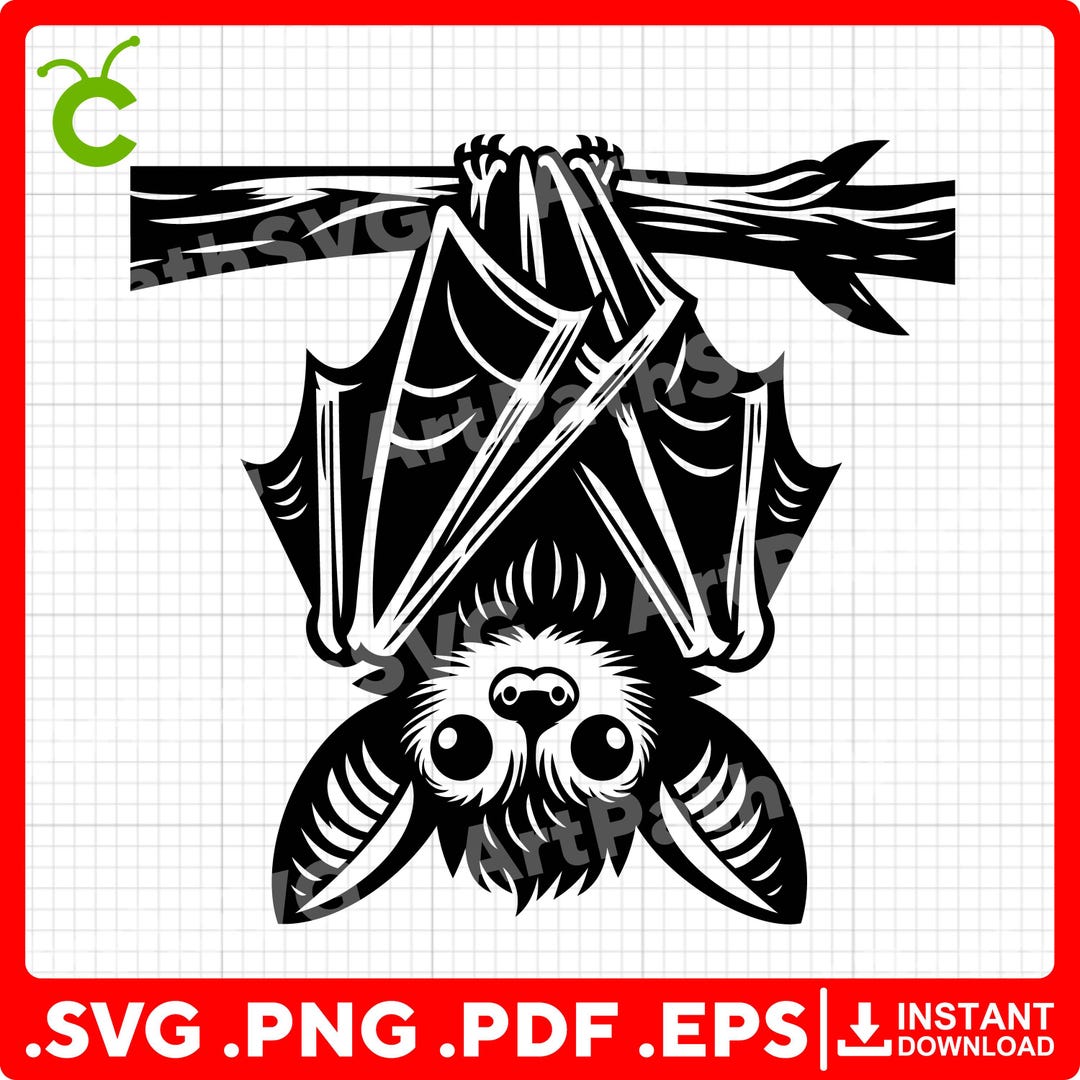 Bat SVG | Cute Bat SVG | Halloween Bat Clipart | Spooky Animal SVG ...