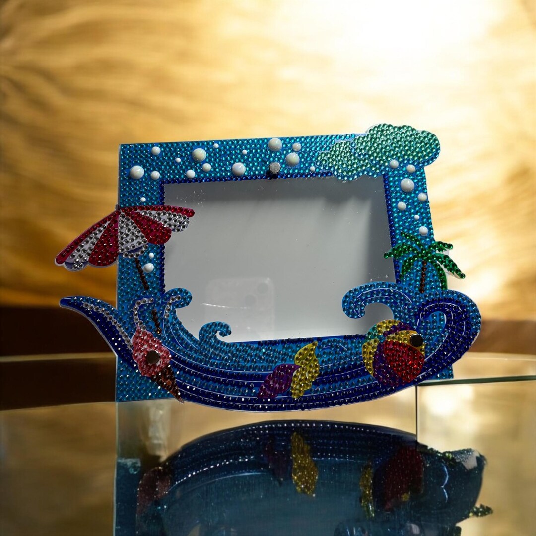 Picture Frame Diamond Art Finished and Sealed - Etsy