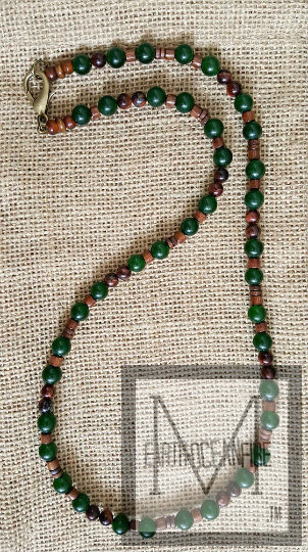 Men's Classic Irish Gemstone Necklace - Etsy