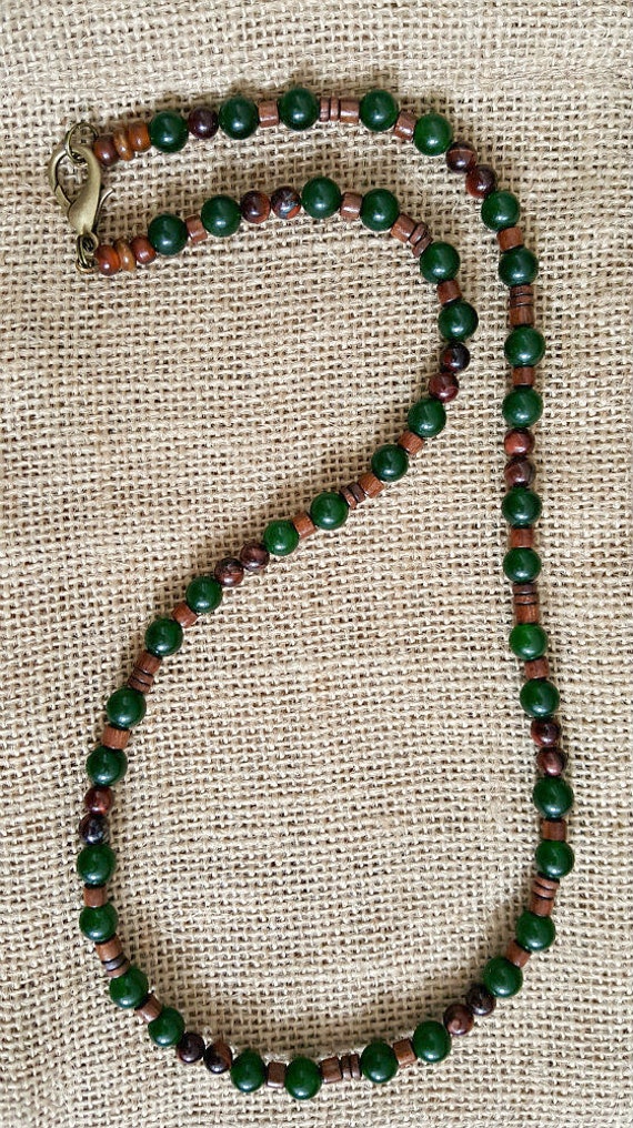 Men's Classic Irish Gemstone Necklace | Etsy