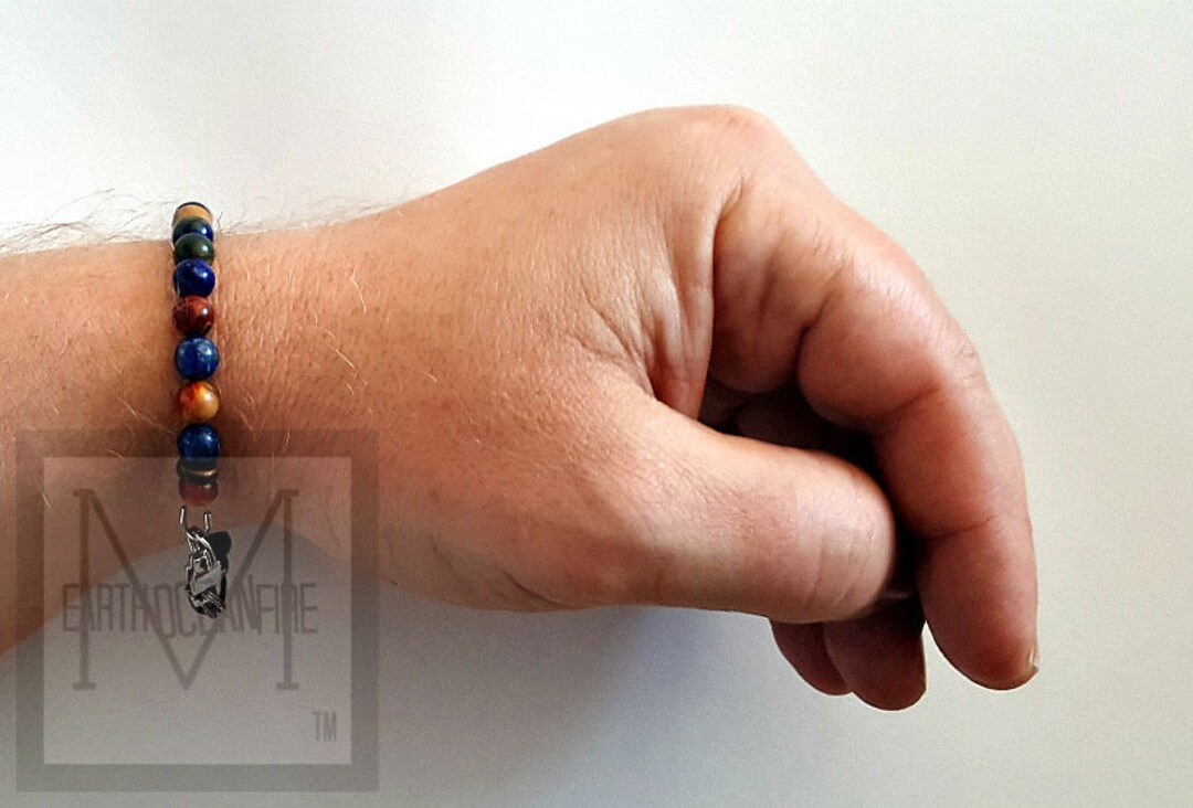 Mens lapis bracelet store