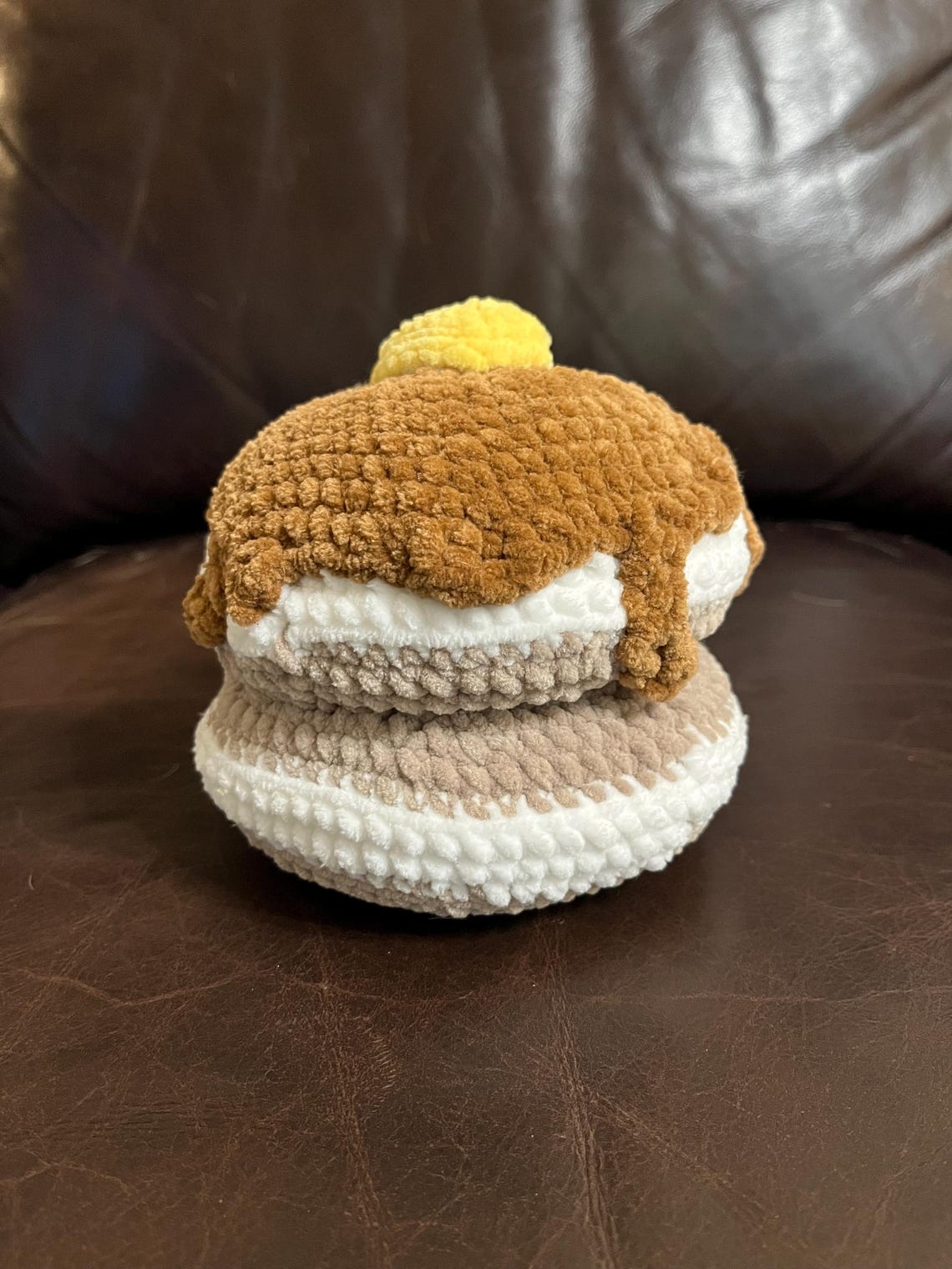 Pancake Stack With Butter Amigurumi Crochet Plushie - Etsy