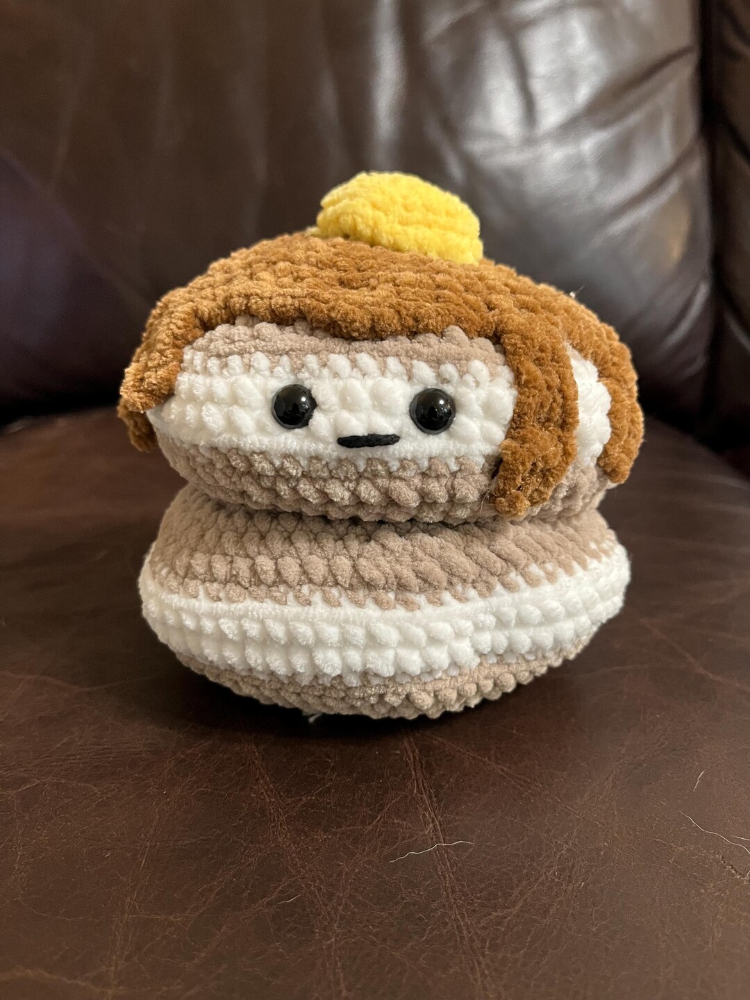 Pancake Stack With Butter Amigurumi Crochet Plushie - Etsy