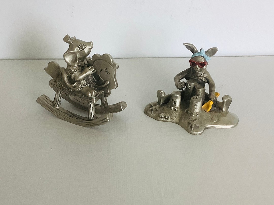 Hudson Fine Pewter Animal Figurines - Etsy