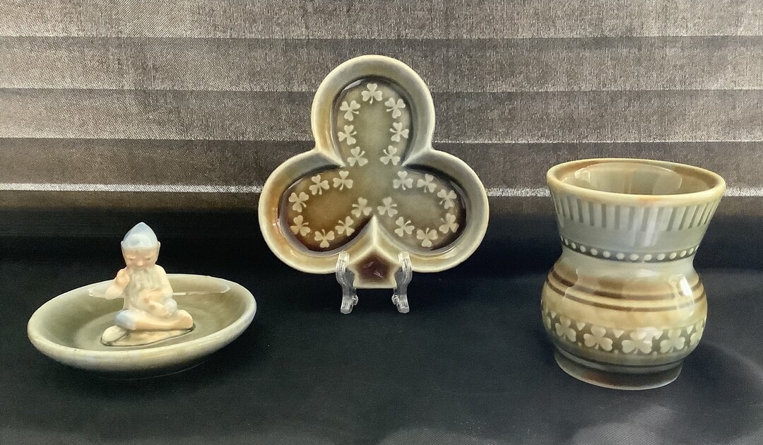 Vintage Wade Porcelain Ring Tray, Cigarette/toothpick Holder and Ash ...