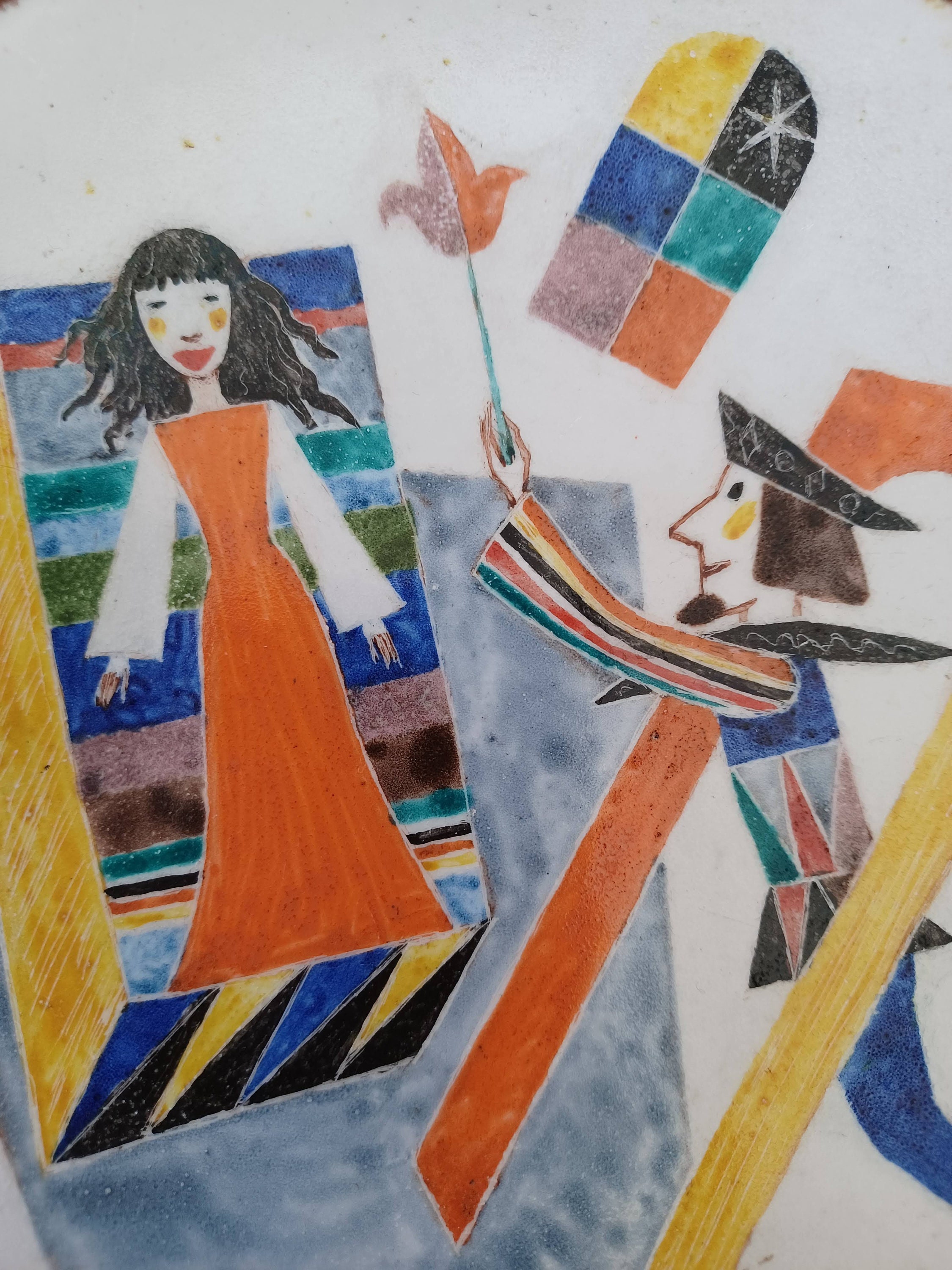 Vintage Franz Bergmann Sleeping Beauty Enamel Plate - Etsy