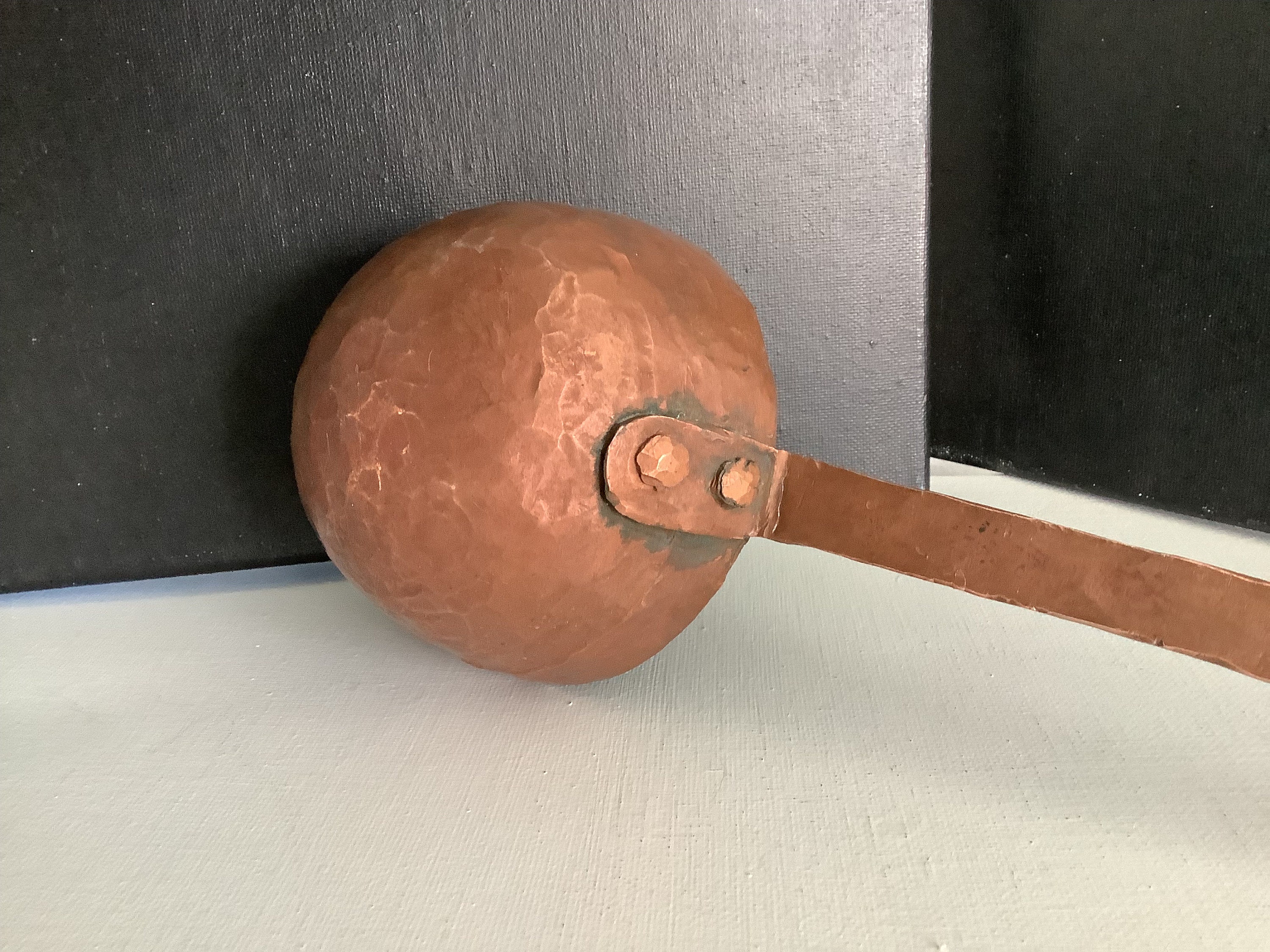 Vintage Hand Wrought Solid Copper Ladle With Hanging Ring - Etsy