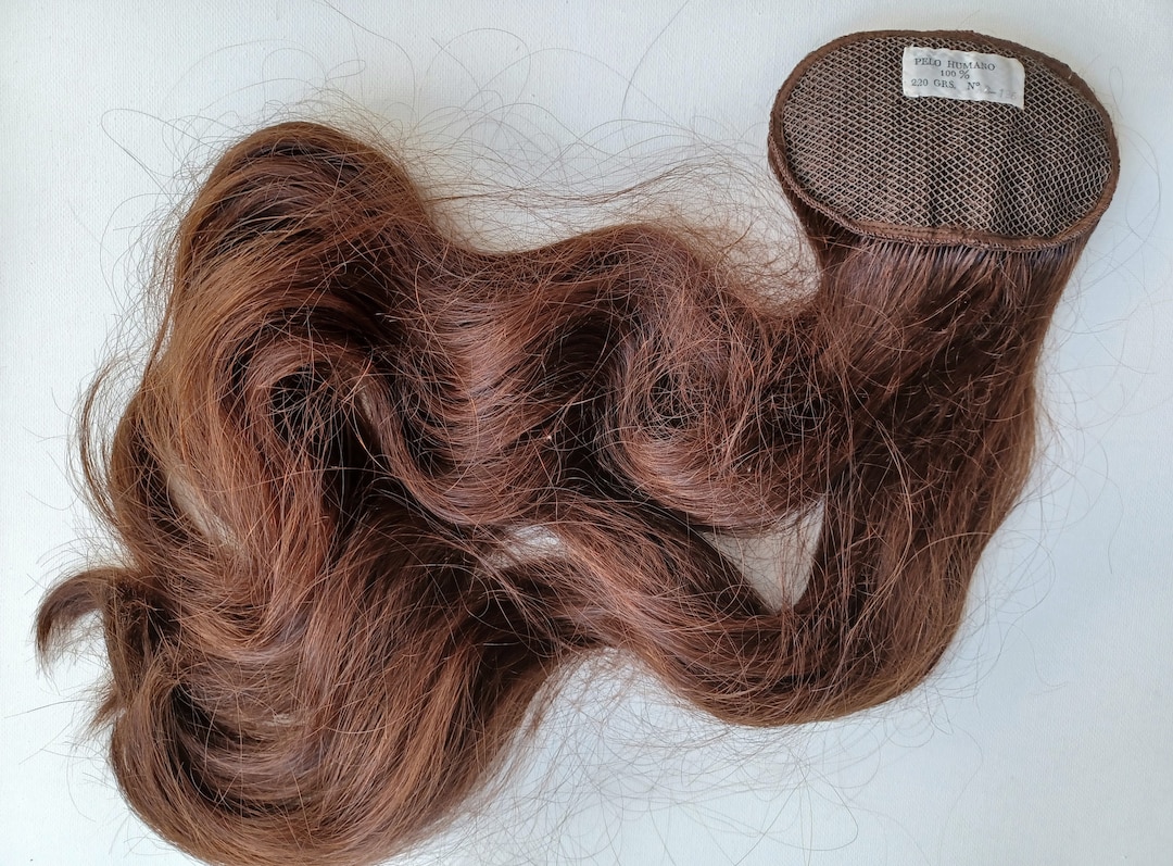 Vintage 1960's Human Hair Fall - Chestnut Brown 25" Long - European - Etsy