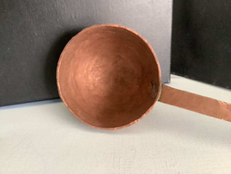 Vintage Hand Wrought Solid Copper Ladle With Hanging Ring - Etsy