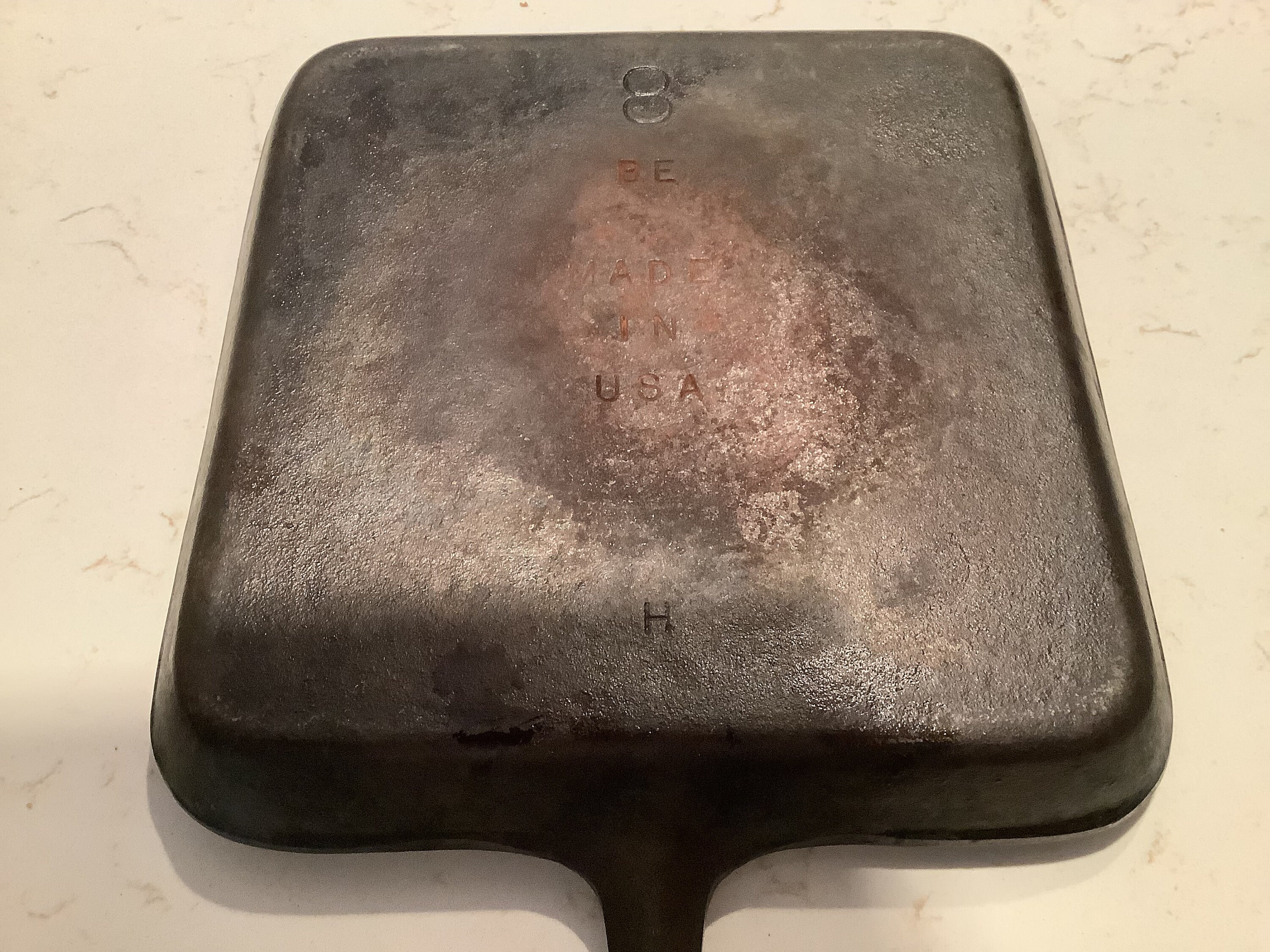 Vintage Lodge #8 Square Cast Iron Bacon and Eggs Skillet - Etsy Vintage Lodge #8 Square Cast Iron Bacon and Eggs Skillet - Etsy