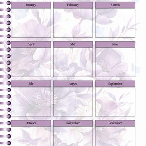 2025 Floral Digital Planner | Printable & Editable Planner | Organize ...