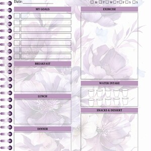 2025 Floral Digital Planner | Printable & Editable Planner | Organize ...