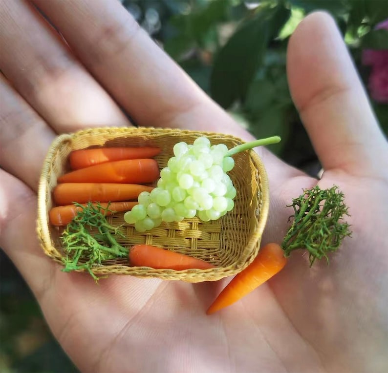 Miniature Carrot: 1/6 Scale Doll Food, Polymer Clay Vegetable - Etsy