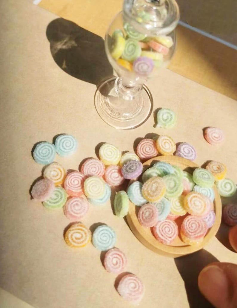 Miniature Fake Candies for Dolls: 1/6 Scale Polymer Clay Doll Food - Etsy
