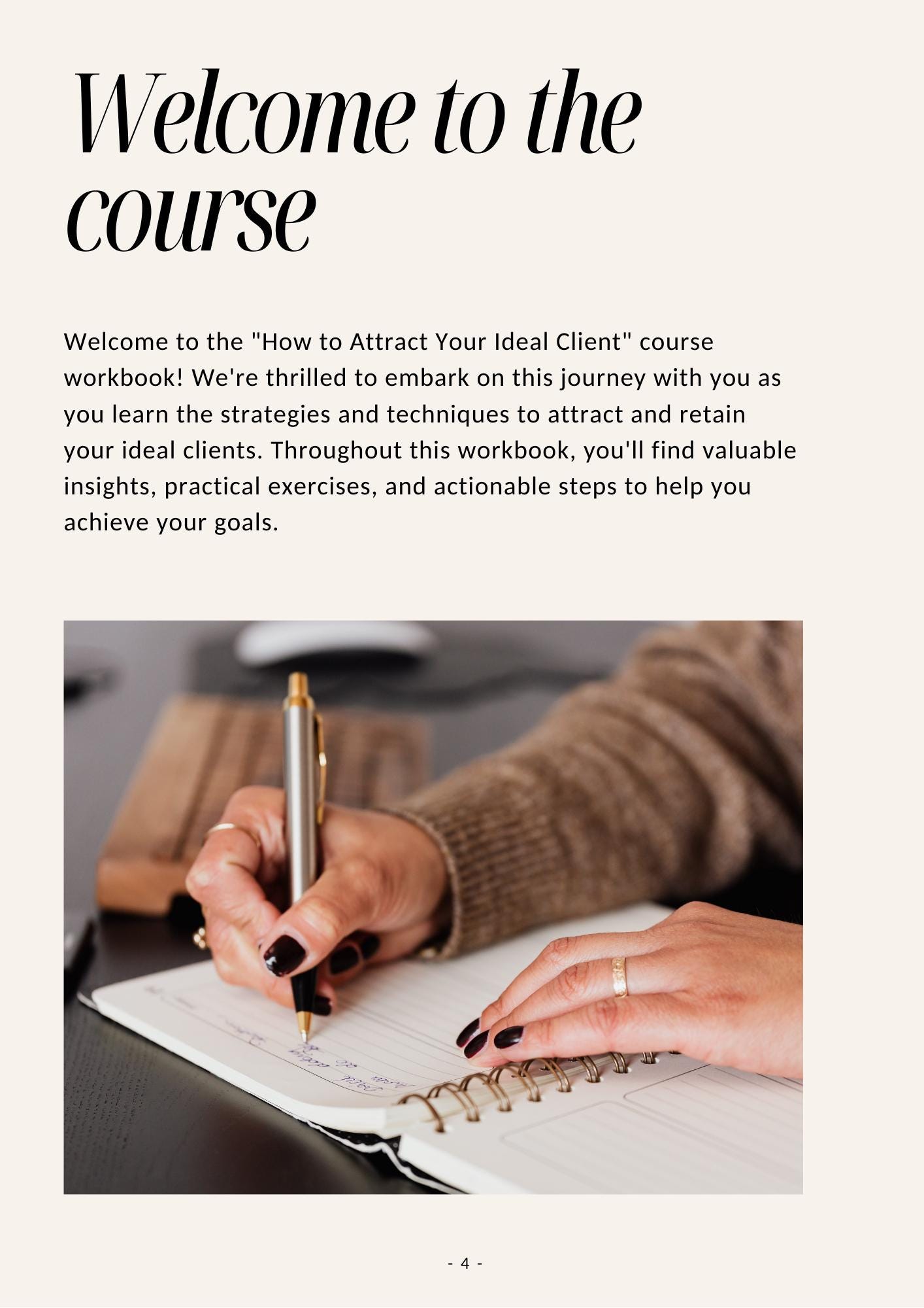 Course Workbook Template, Ideal Client Workbook, Canva Business Guide ...