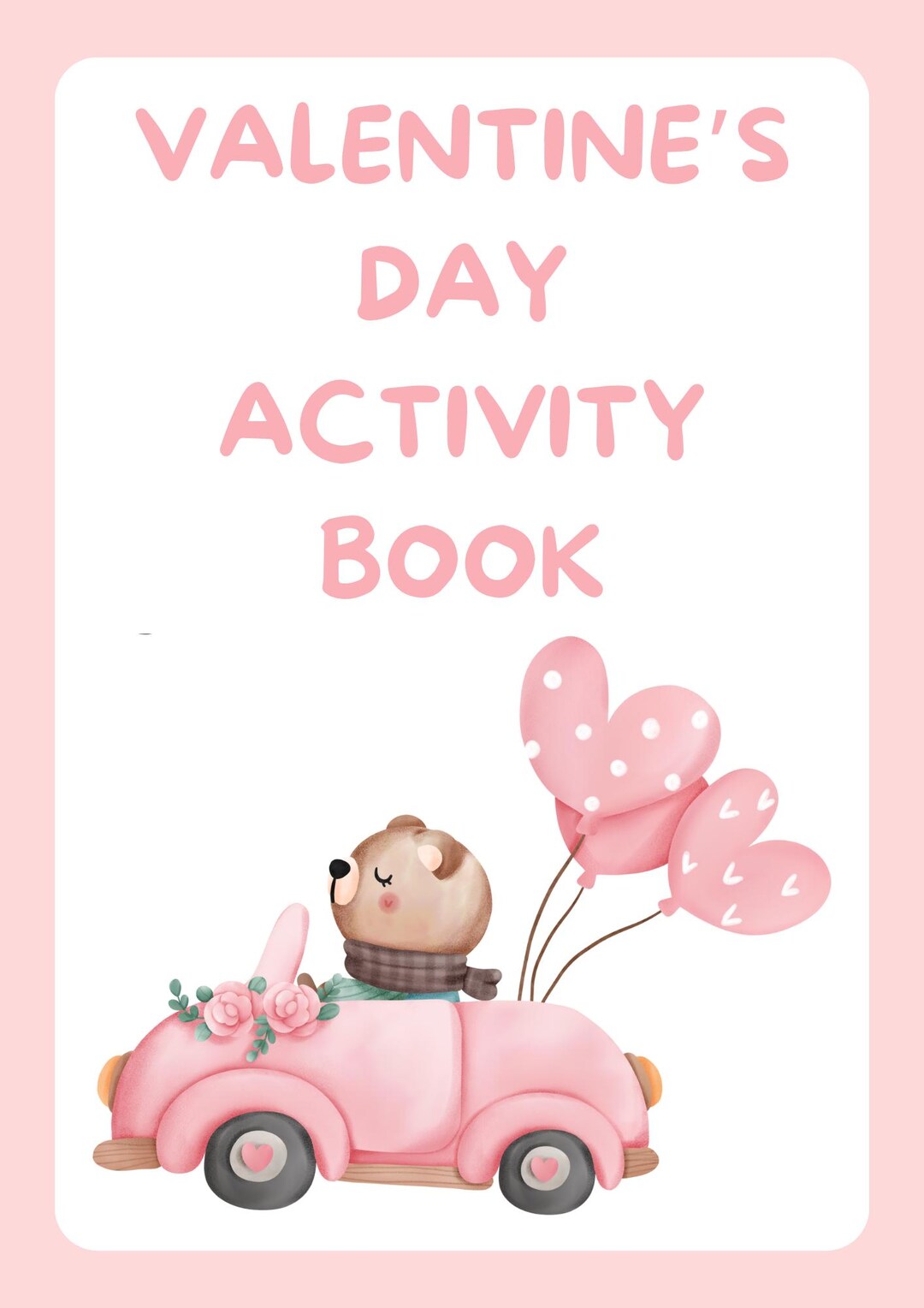 Kids Valentine’s Activity Book, Printable Valentine’s Book, Valentine’s ...