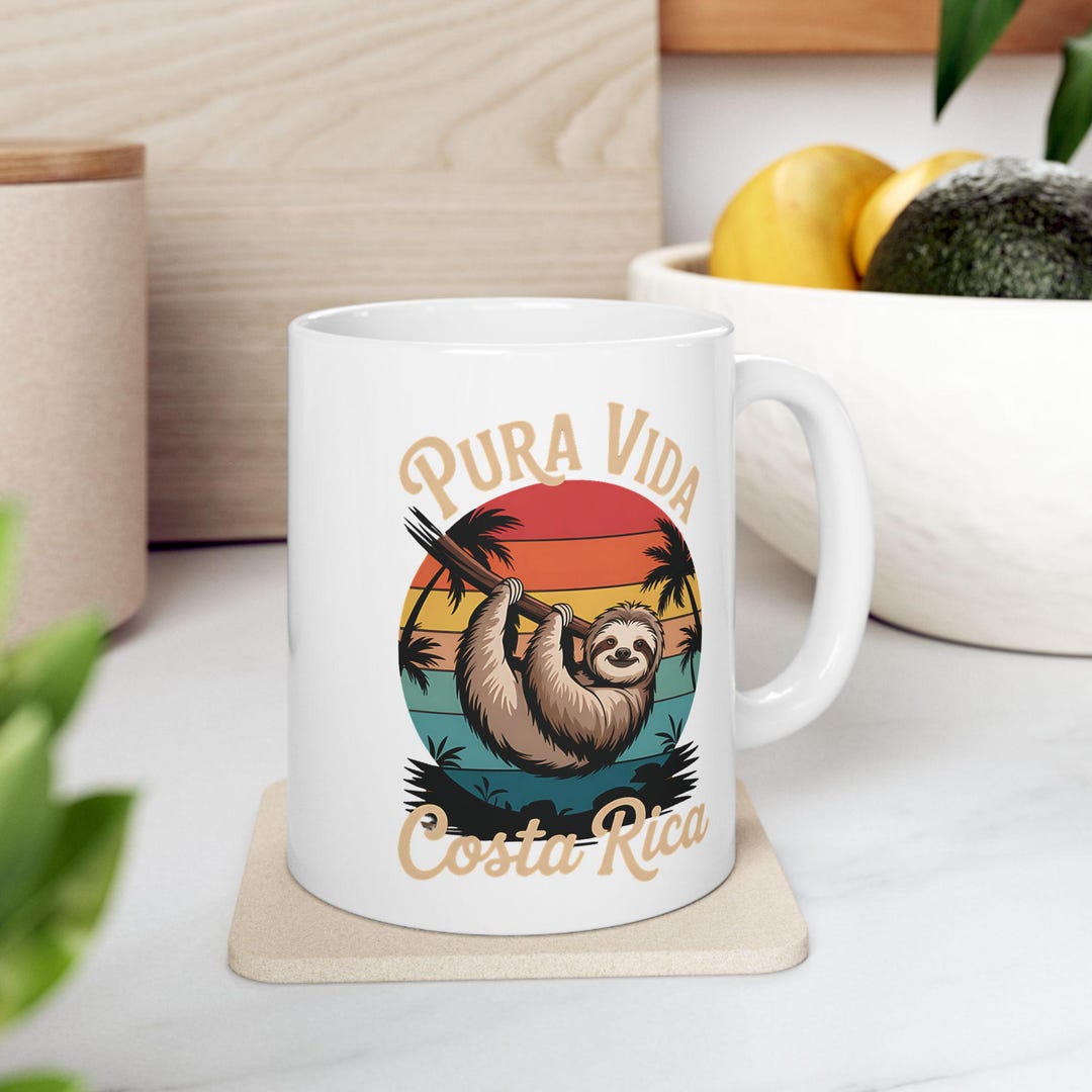 Ceramic Mug Costa Rica Pura Vida Gift - Etsy